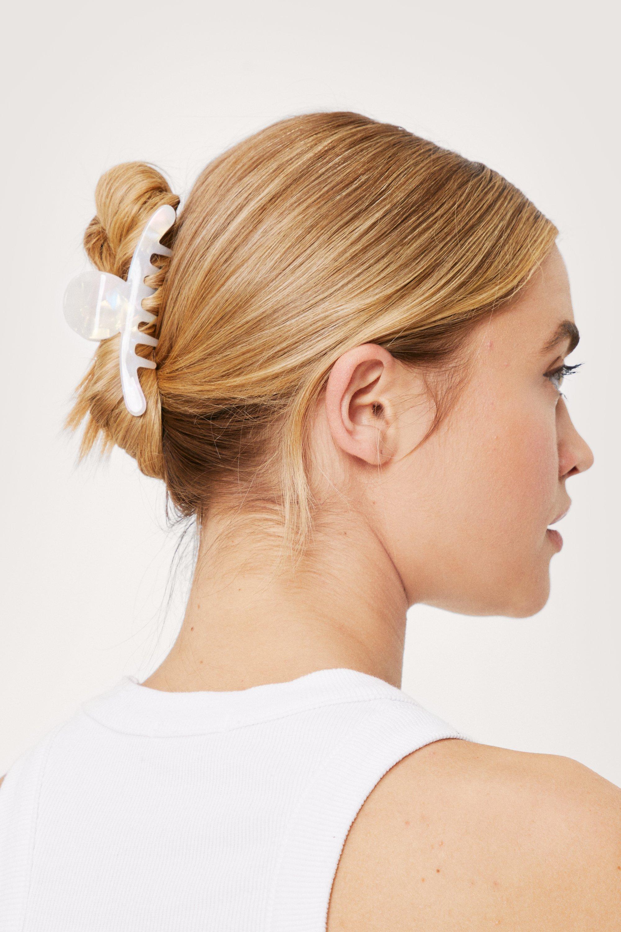2 Pc Resin Claw Hair Clip Set