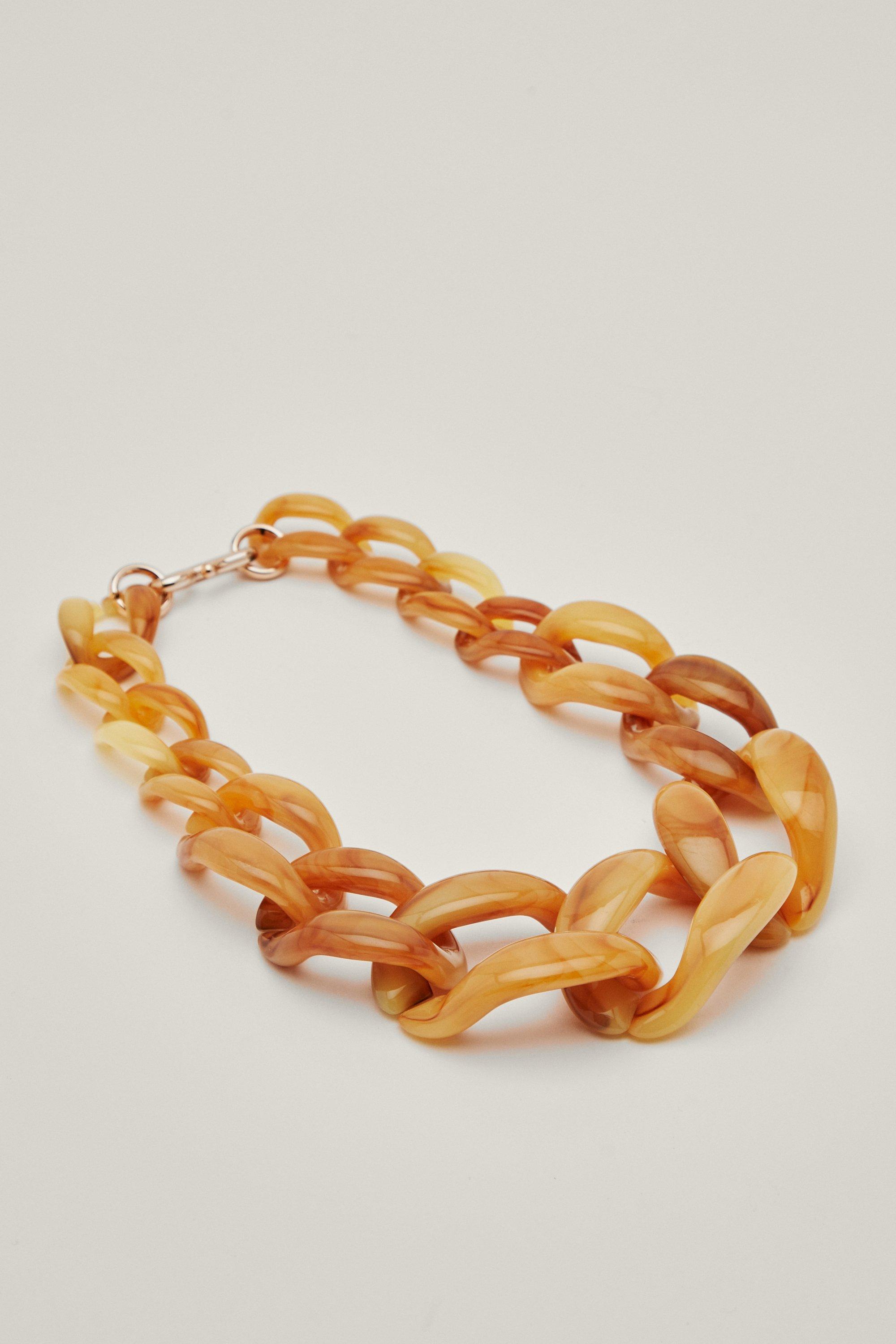 Chunky acrylic chain necklace store