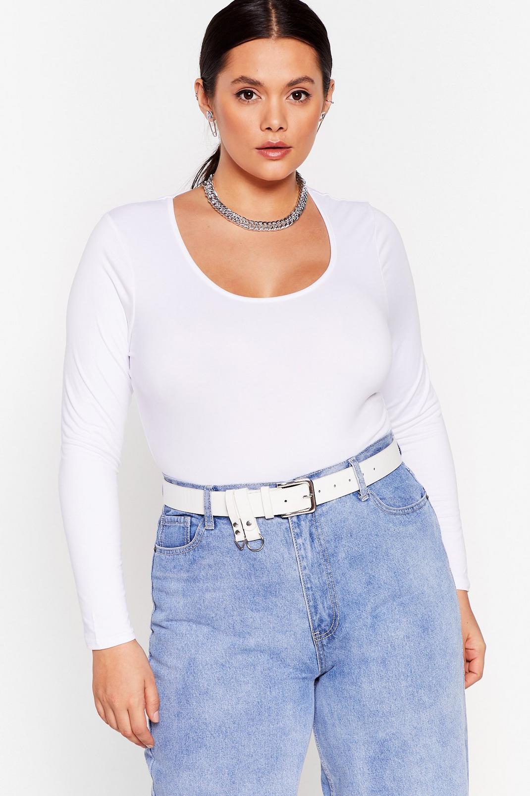 Plunge In Scoop Plus Bodysuit Nasty Gal